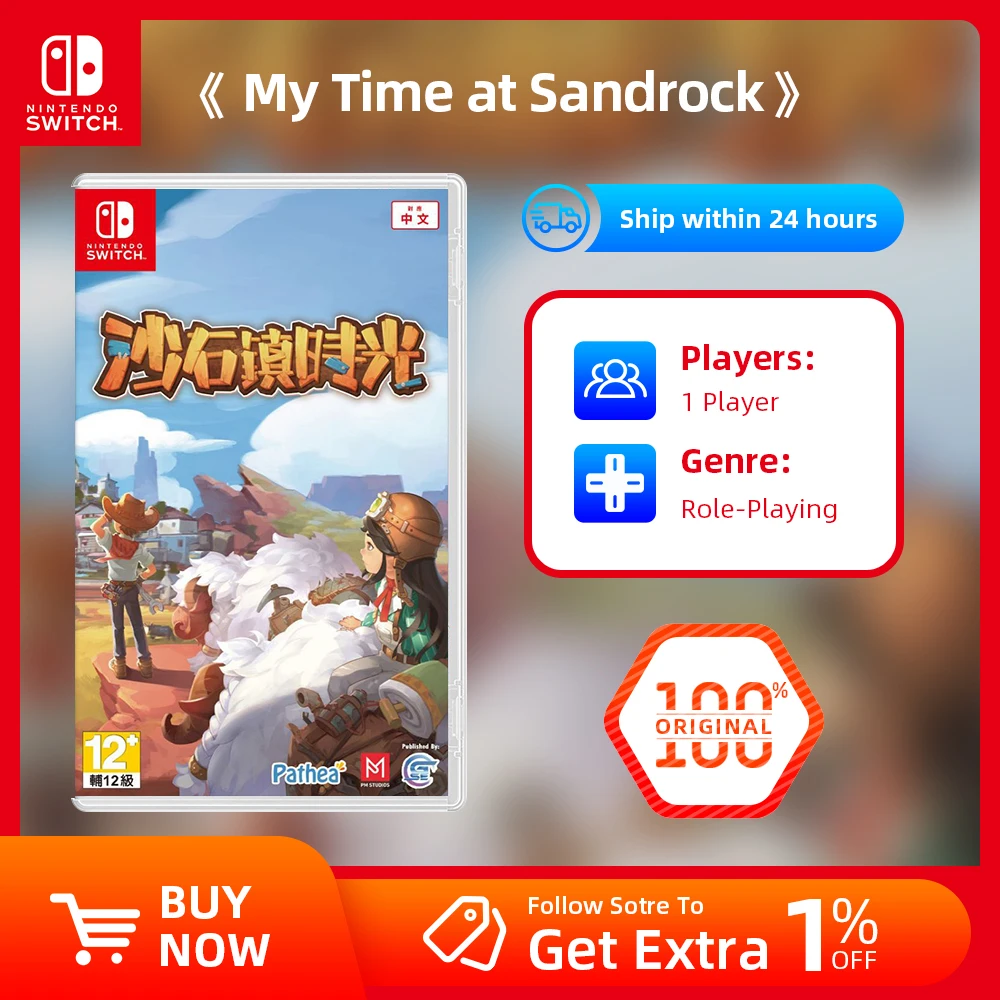 Nintendo-Switch-Game-Deals-My-Time-at-Sandrock-Games-Physical-Cartridge-for-Nintendo-Switch-OLED ...
