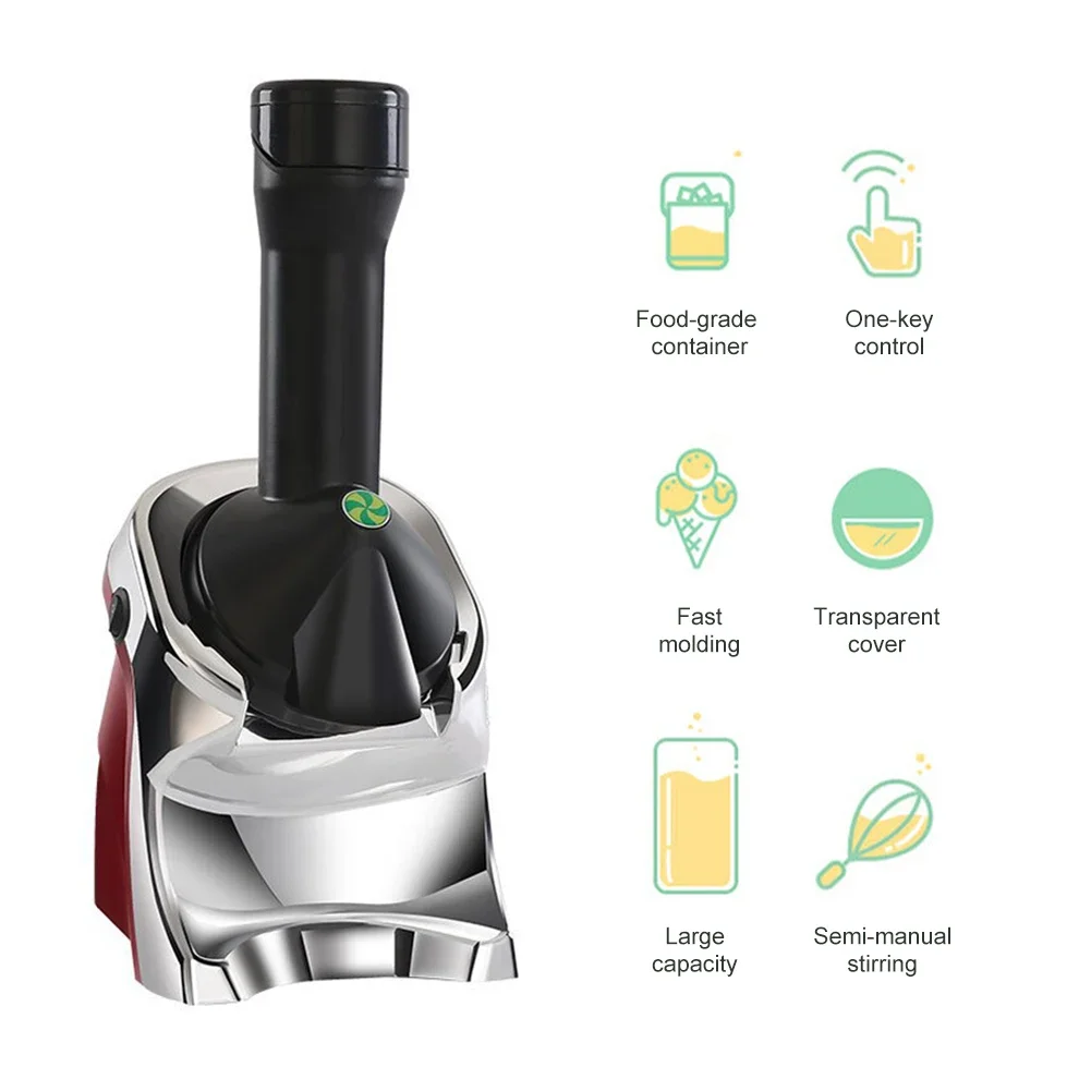 Ice Cream Machine 110V/220V Household Automatic Fruit Ice Cream Maker ...