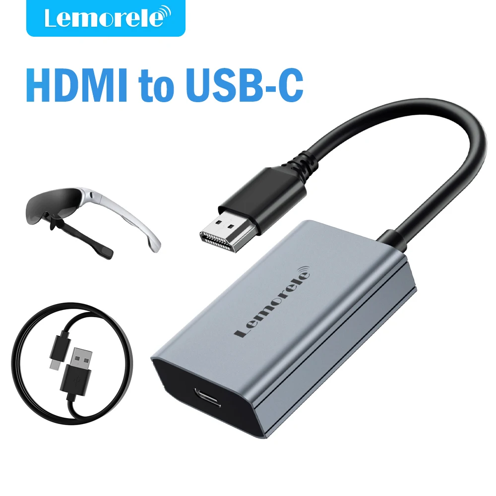 Lemorele-adaptador-HDMI-a-TYPE-C-4K-60HZ-adaptador-de-v-deo-port-til ...
