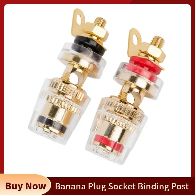 Banana-Plug-Conector-De-udio-Jack-Soquete-4mm-Binding-Post-Para ...