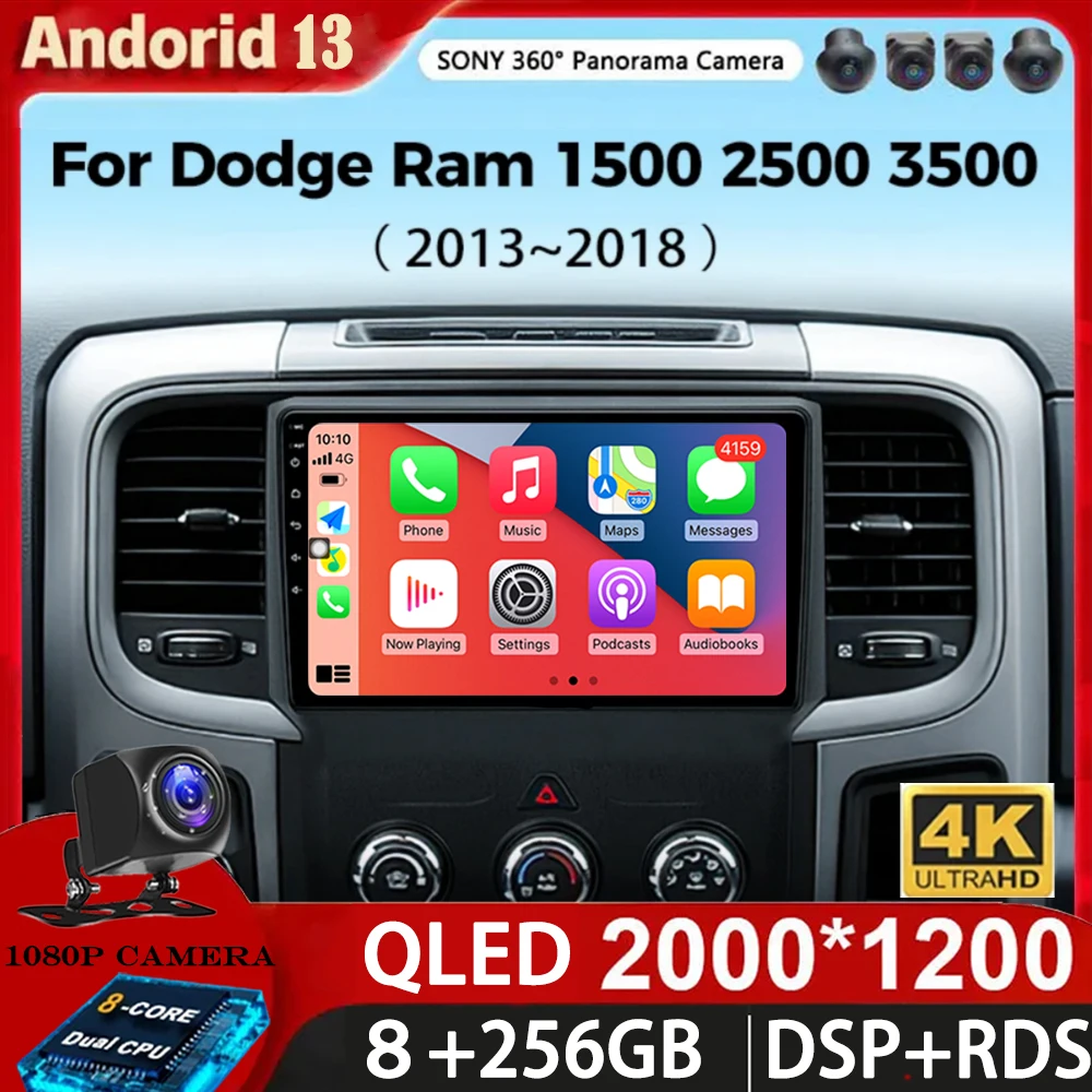 Car-Radio-Head-Unit-para-Dodge-Ram-Auto-BT-Stereo-Monitor-de-V-deo ...