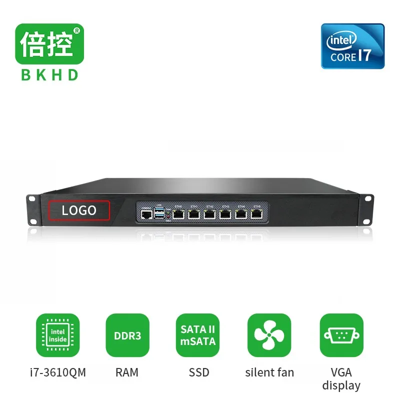 Red de Seguridad BK GF989 6x1GbE 1U montaje en Rack Firewall Pfsense ...