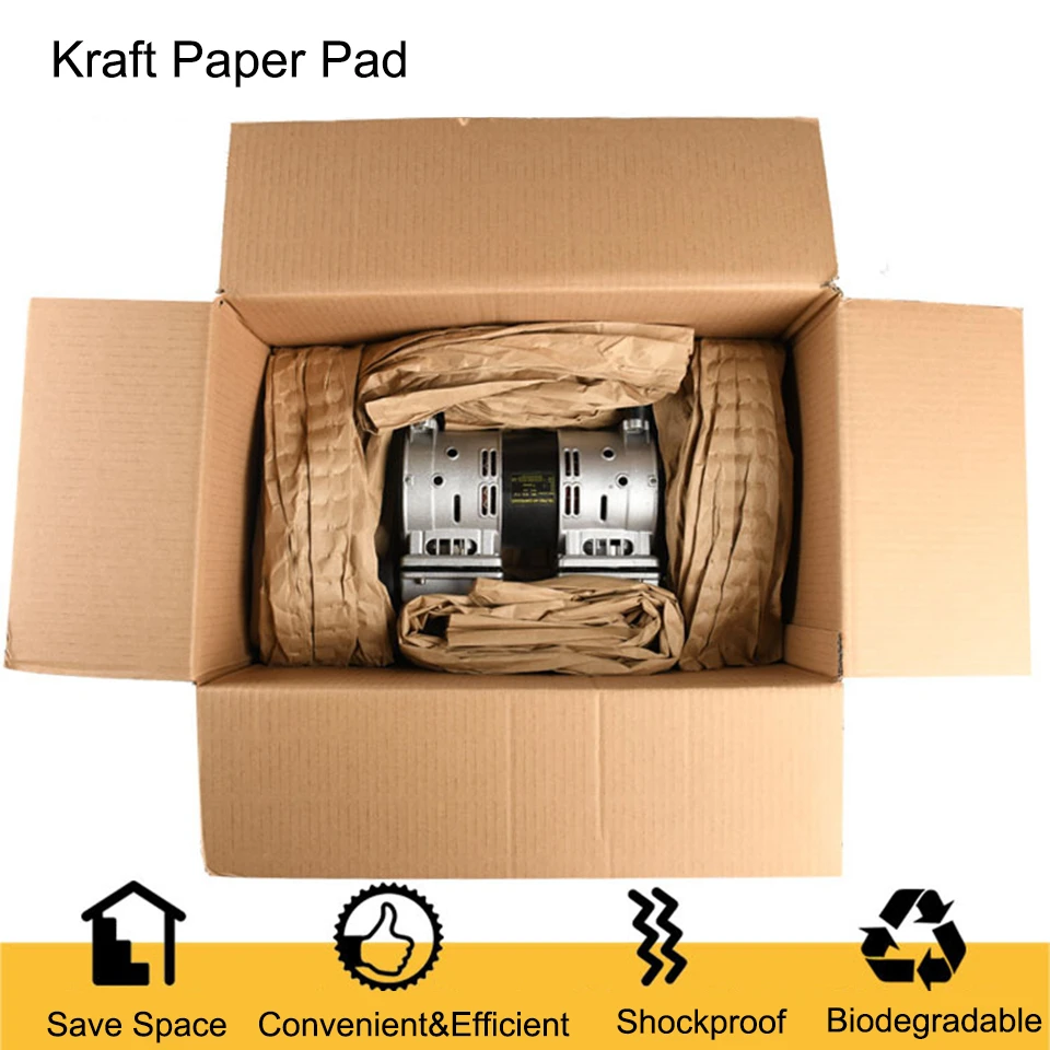 Kraft Paper Pad Shockproof Packaging Material for Box Filler Recyclable ...