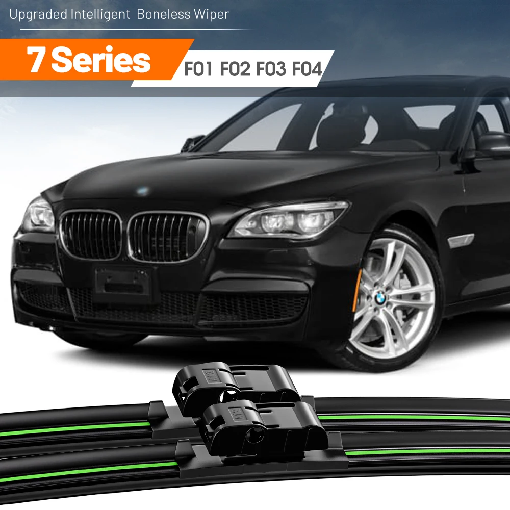 2pcs For BMW 7 Series F01 F02 F03 F04 Front Windshield Wiper Blades ...