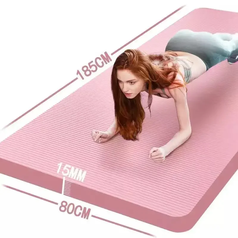 185-90CM-Thickened-Yoga-Mat-NBR-Waterproof-High-Density-Rebound-Yoga ...