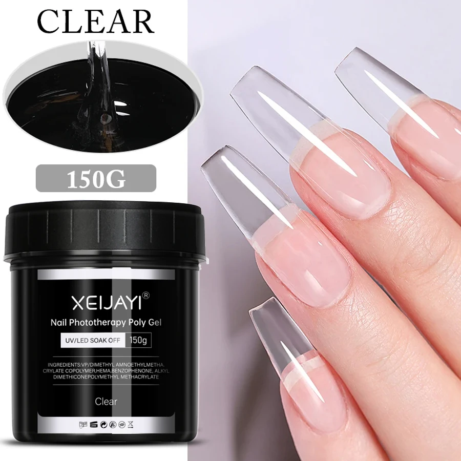 150g-Poly-Nail-Gel-UV-LED-Cured-Builder-Nail-Gel-Acrylic-Crystal-Nail ...