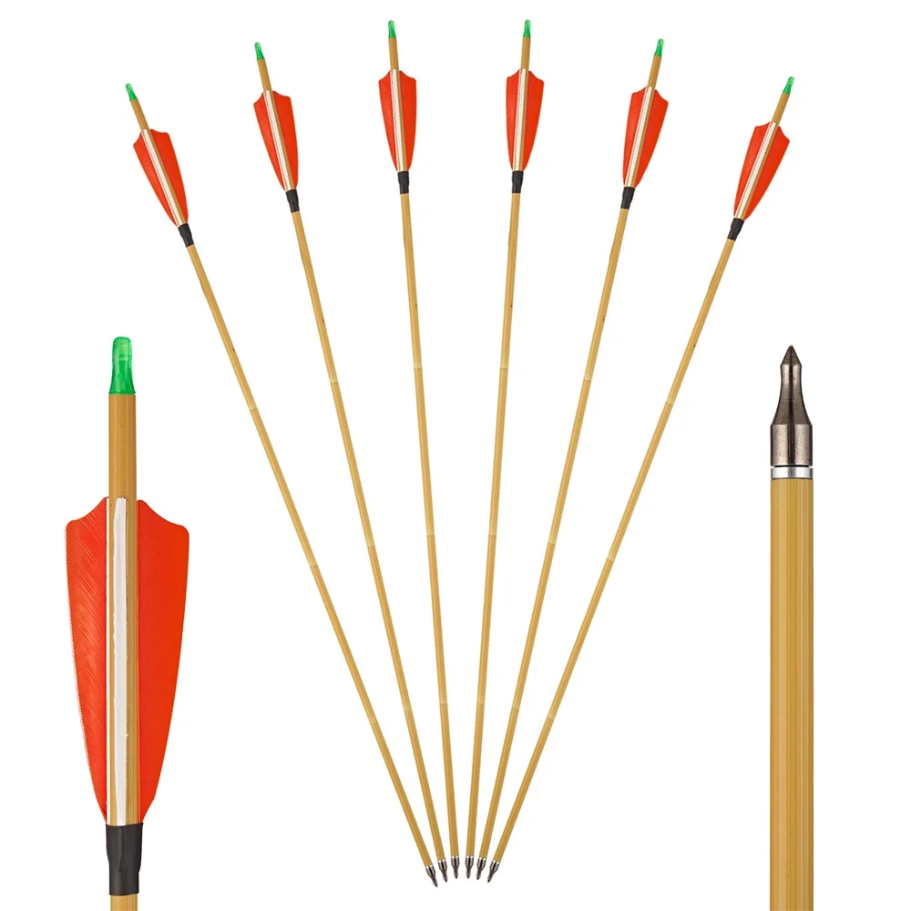 6-12pcs-Mixed-Carbon-Arrows-SPINE-500-With-4inch-Turkey-Feathers-ID-6 ...