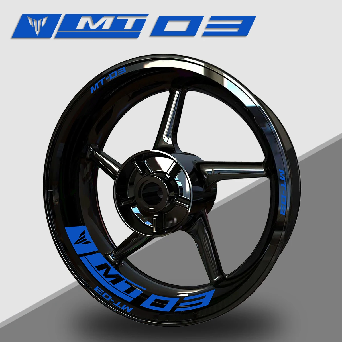Reflective Motorcycle Wheel Sticker Hub Decal Rim Stripe Tape For ...