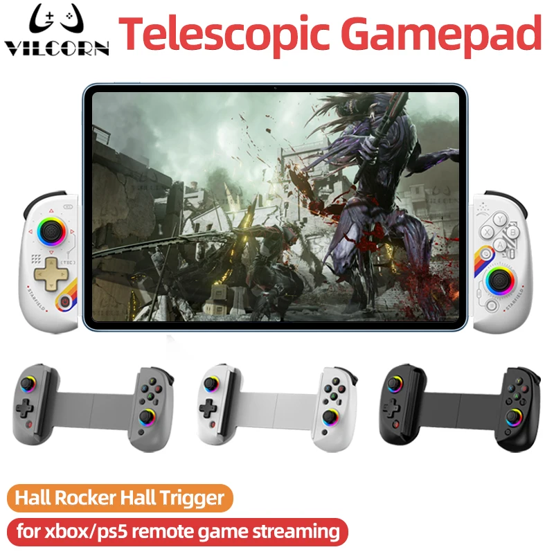 D8-Tablet-Game-Controller-for-ios-Android-Mobile-Phone-PUBG-Gamepad-Telescopic-RGB-Joystick-with ...