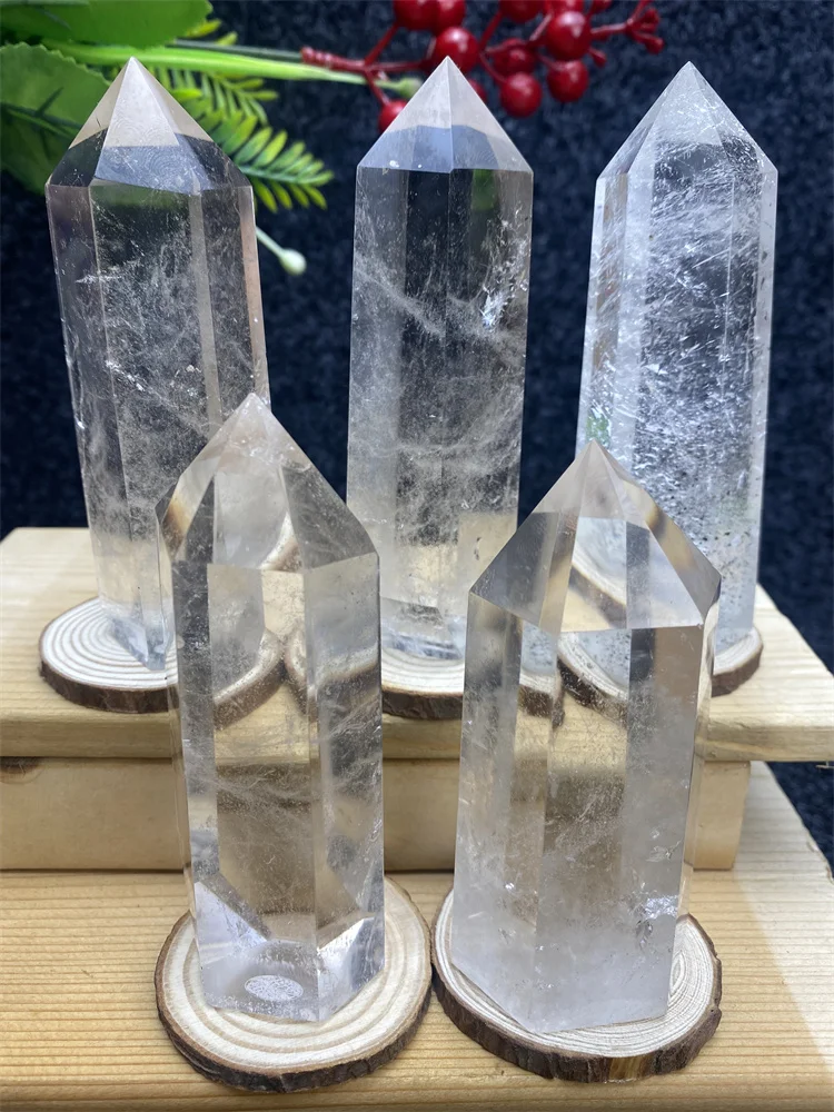 White-Crystal-Tower-Large-Wand-Hexagonal-Obelisk-Hand-Polished ...
