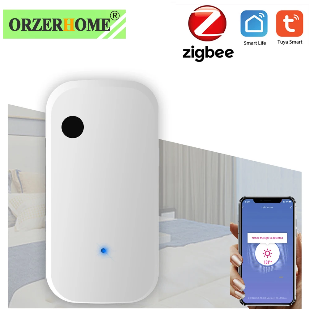 Tuya ZigBee WiFi Light Sensor Intelligent Home Smart Illuminance Sensor ...