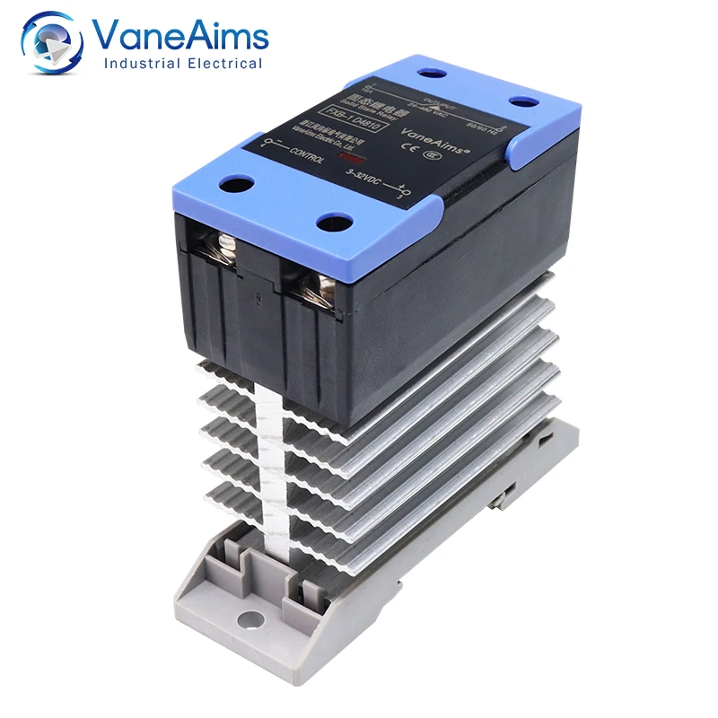 Solid State Relay Vaneaims Din Rail Mounting Single Phase Ssr With Heat ...