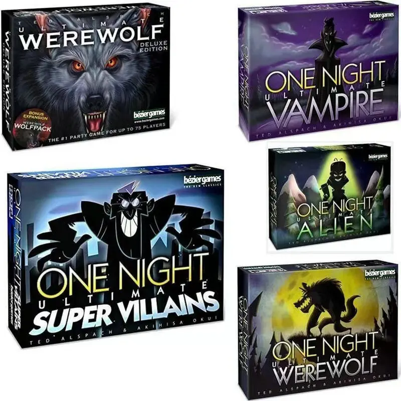 Board Games One Night Ultimate Werewolf Daybreak vampire alien super ...
