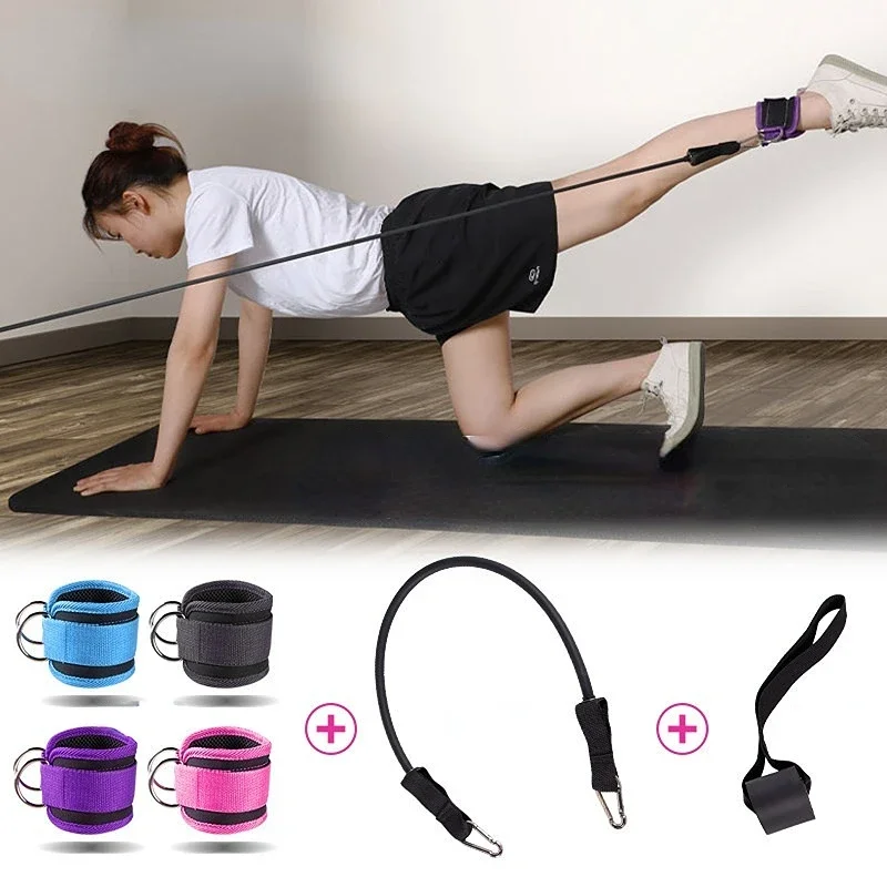 Gym-Ankle-Straps-Adjustable-Padded-Cuffs-Ankle-Weight-Leg-Training ...