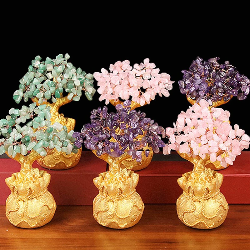 Lucky-Tree-Wealth-Yellow-Crystal-Tree-Natural-Money-Tree-Ornaments ...