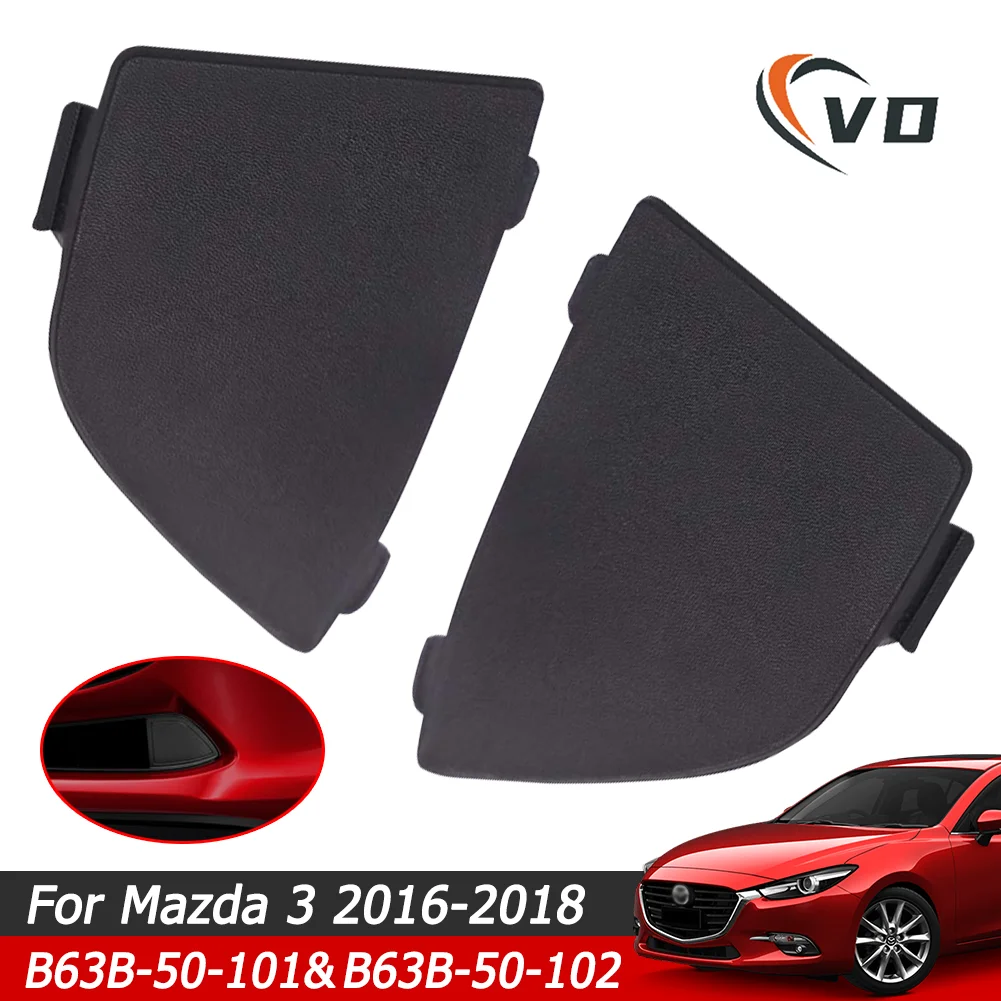 Car Front Lower Bumper Tow Hook Eye Cover Grille Caps For Mazda 3 2016 ...