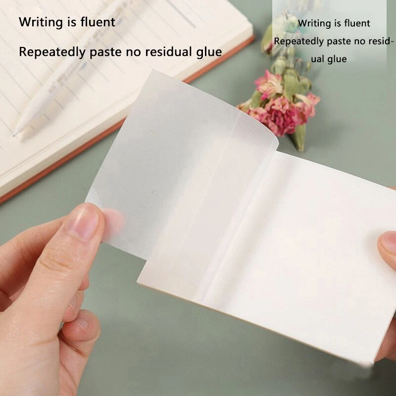 Transparent Sticky Notes See-through Stickers Colorful Pet Creative ...
