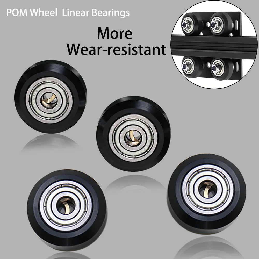 1-2-3-6PCS-POM-Pulley-Wheels-625ZZ-Linear-Bearing-Ulley-Passive-Round ...