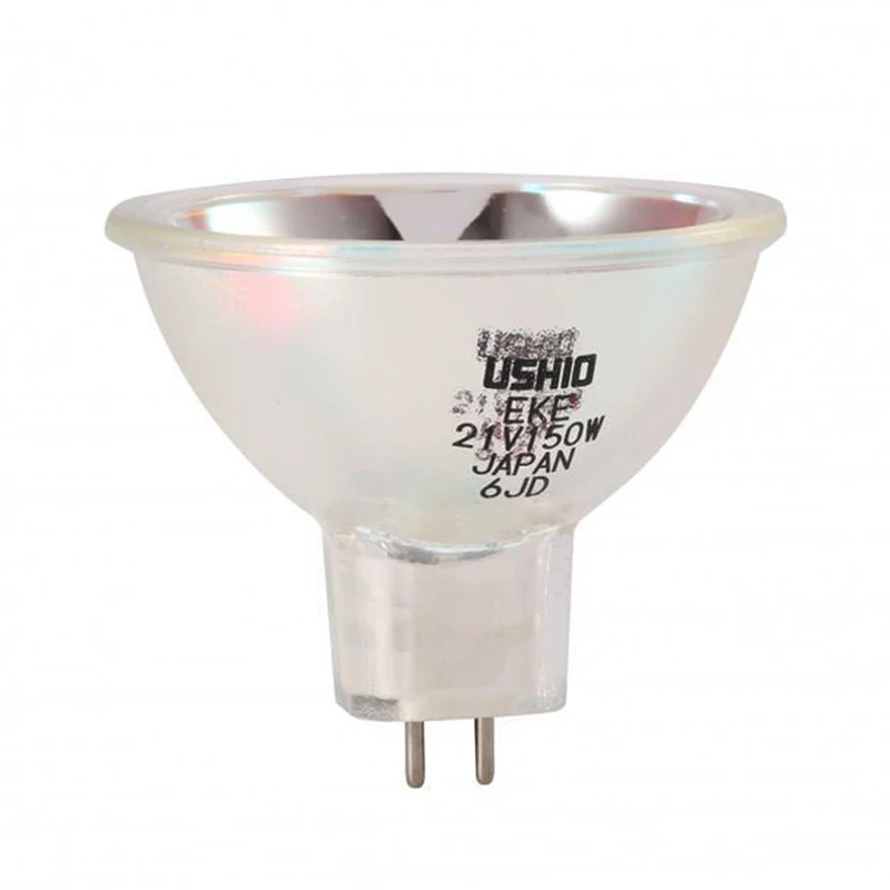 Original USHIO EKE 21V 150W Halogen Lamp Cup GX5.3 Base for Microscope Cold Light Source Optical ...