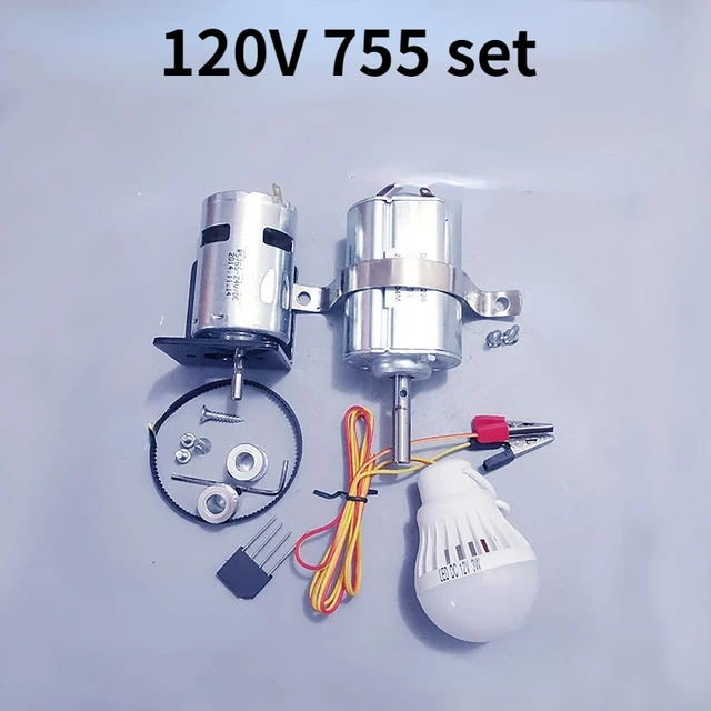 120V DC Motor Generator Permanent Magnet DIY Hand-cranked, 54% OFF