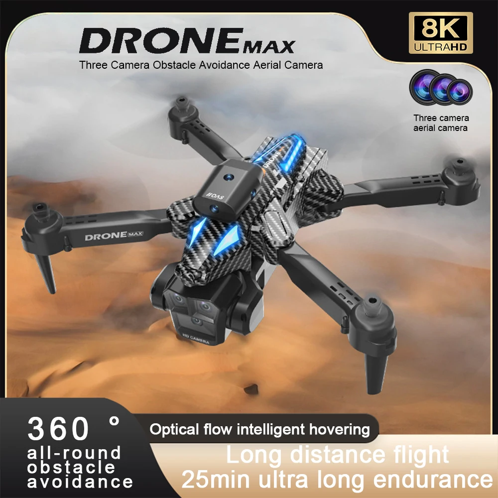 Professional-Drone-8K-HD-Three-Camera-120-Wide-angle-Erial-Photography ...