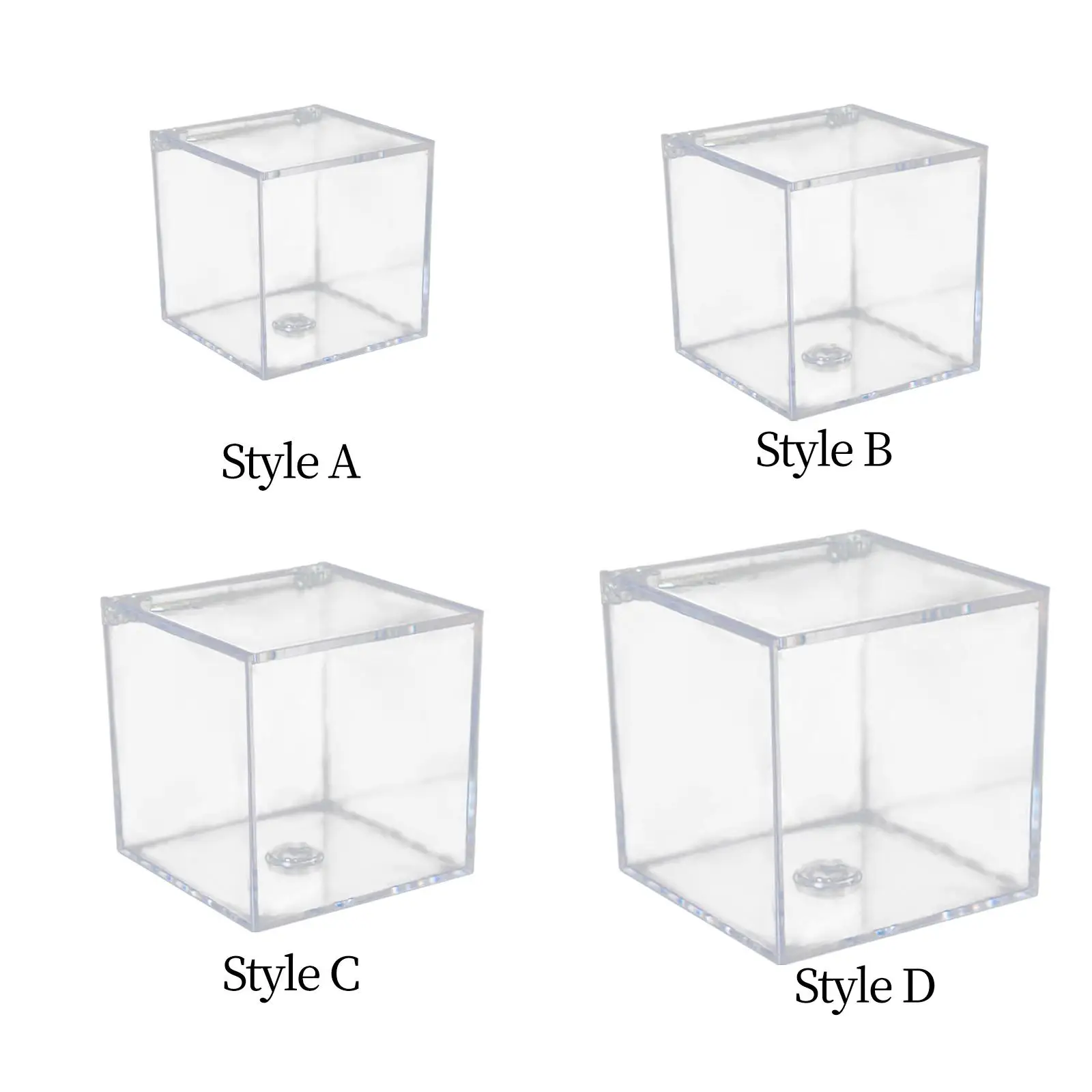 Clear-Acrylic-Square-Cube-Transparent-for-Tiny-Jewelry-Cosmetics-Decor ...
