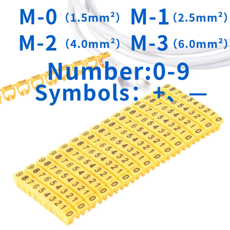Cable Tags Yellow | Cable Markers | Label Cables | Wire Marker ...