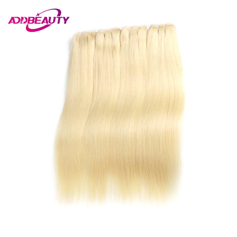 Straight Addbeauty Blond Human Hair Bundle Unproccessed Raw Virgin Hair ...