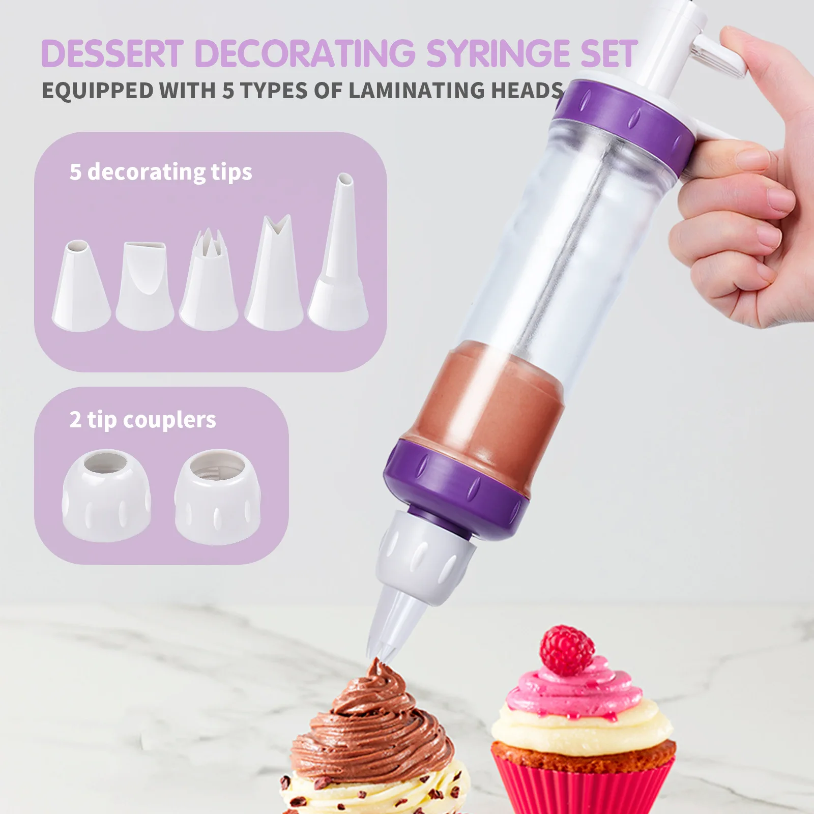 Manual-ABS-Cookie-Press-Kit-Cake-Cream-Decorating-Gun-Pastry-Piping ...