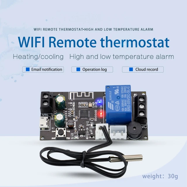 WIFI Remote Thermostat High Precision Temperature Controller Module ...