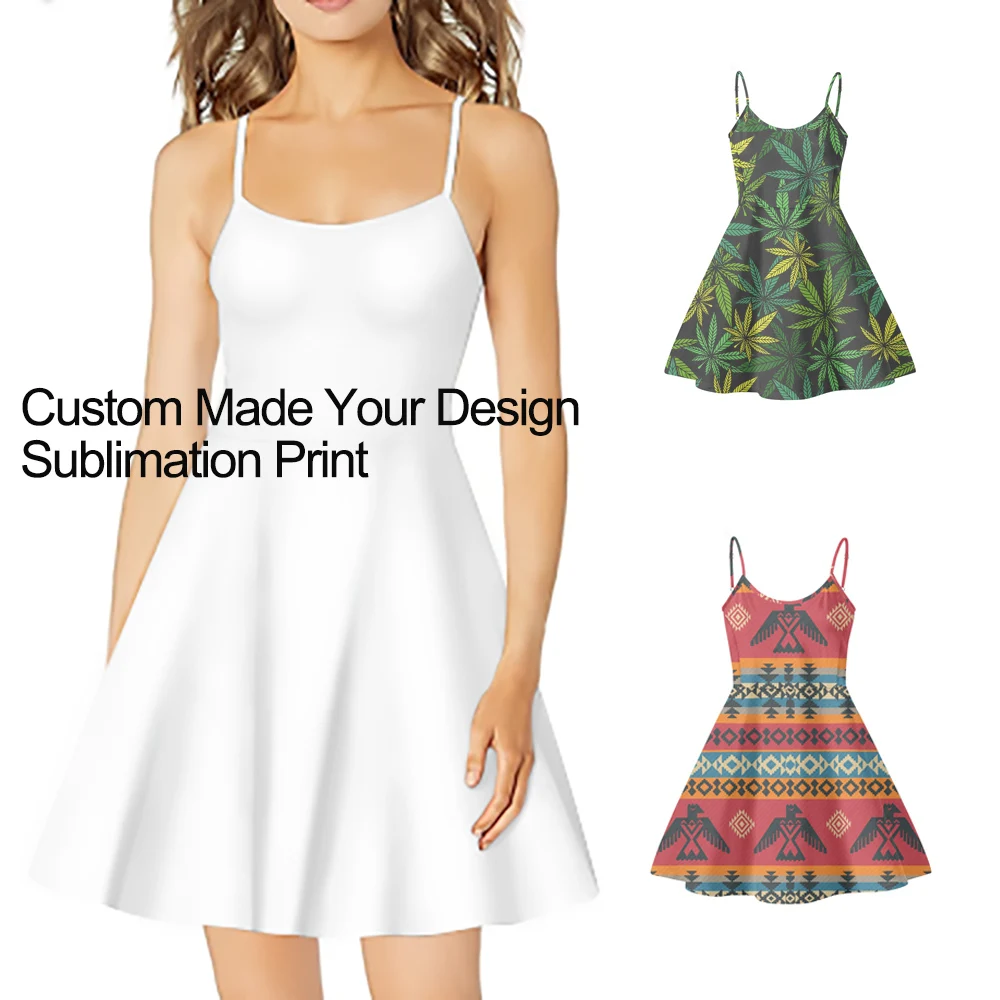 Custom-Made-On-Your-Demand-Subliminal-Print-Spaghetti-Strap-Party-Dress ...