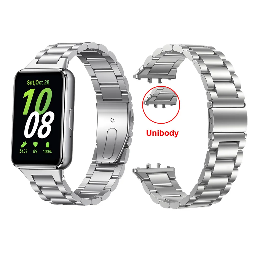 Unibody-Stainless-Steel-Metal-Strap-for-Samsung-Galaxy-Fit3-Band-for ...