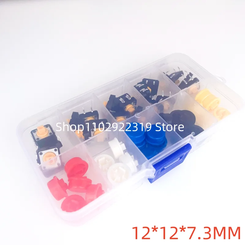 5-Colors-12-12-7-3MM-Micro-Switch-Button-Tact-Cap-Tactile-Push-Button ...