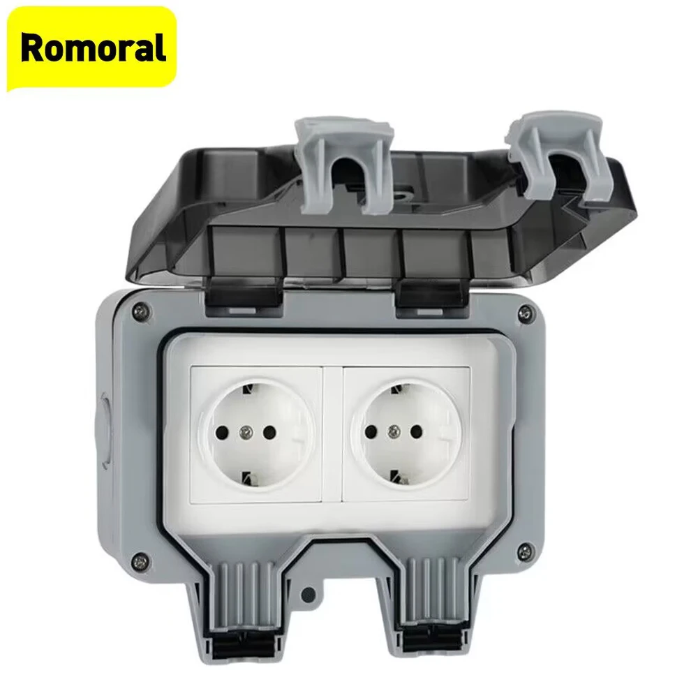 Outdoor-Wall-Electrical-Sockets-Ip66-Waterproof-16A-Power-Socket-With ...