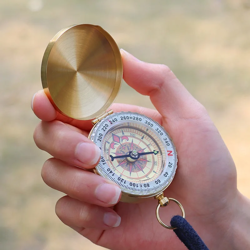 Pocket Brass Color Copper Compass – Avid Outdoor Supplies