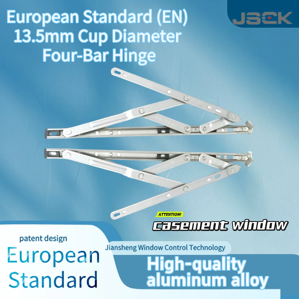 304 Stainless Steel Window Hinge 13.5mm European Groove 4 Bar Linkage ...