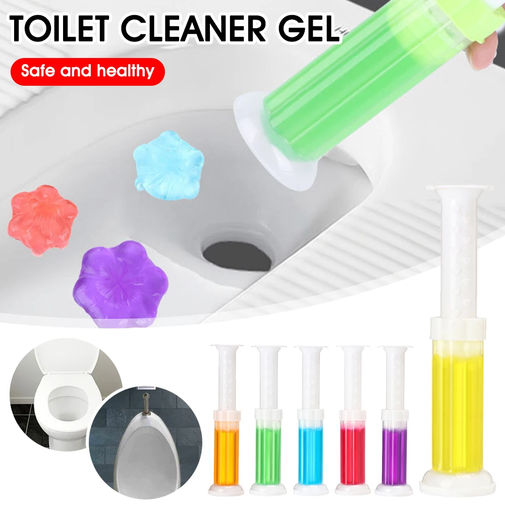 Toilet-Cleaner-Gel-Plastic-Flower-Gel-Needle-Cleaner-Fragrance-Toilet ...