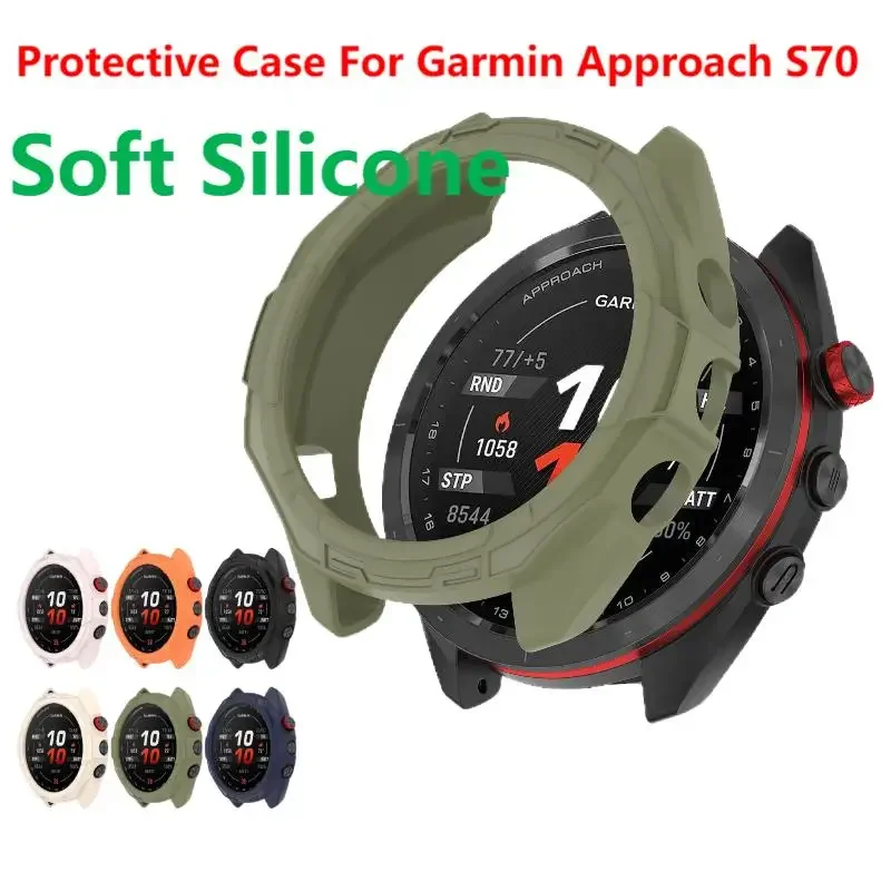 TPU Protective Case Cover For Garmin Approach S70 42MM 47MM Smart Watch ...