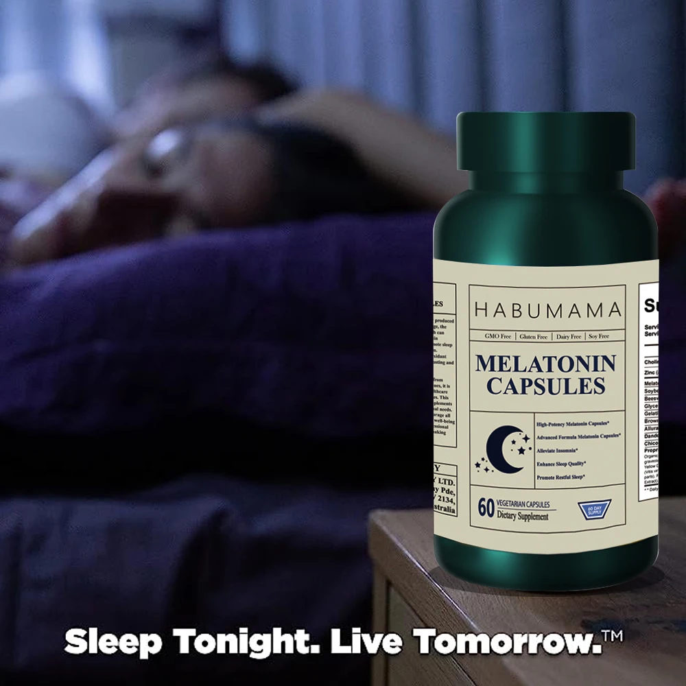 Melatonin Sleeping Pills Anxiety Stress Relief Help Deep Sleep Relieve ...