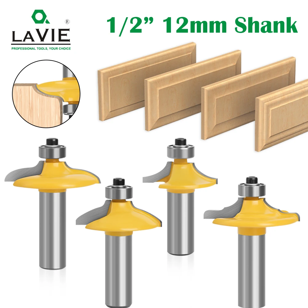 LAVIE-4pcs-12mm-1-2-Shank-Drawer-Face-Mill-Round-Over-And-Beading ...