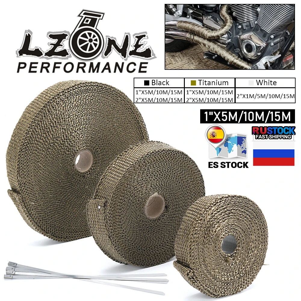 5M-10M-15M-5CM-Width-Heat-Exhaust-Thermo-Wrap-Shield-Protective-Tan ...