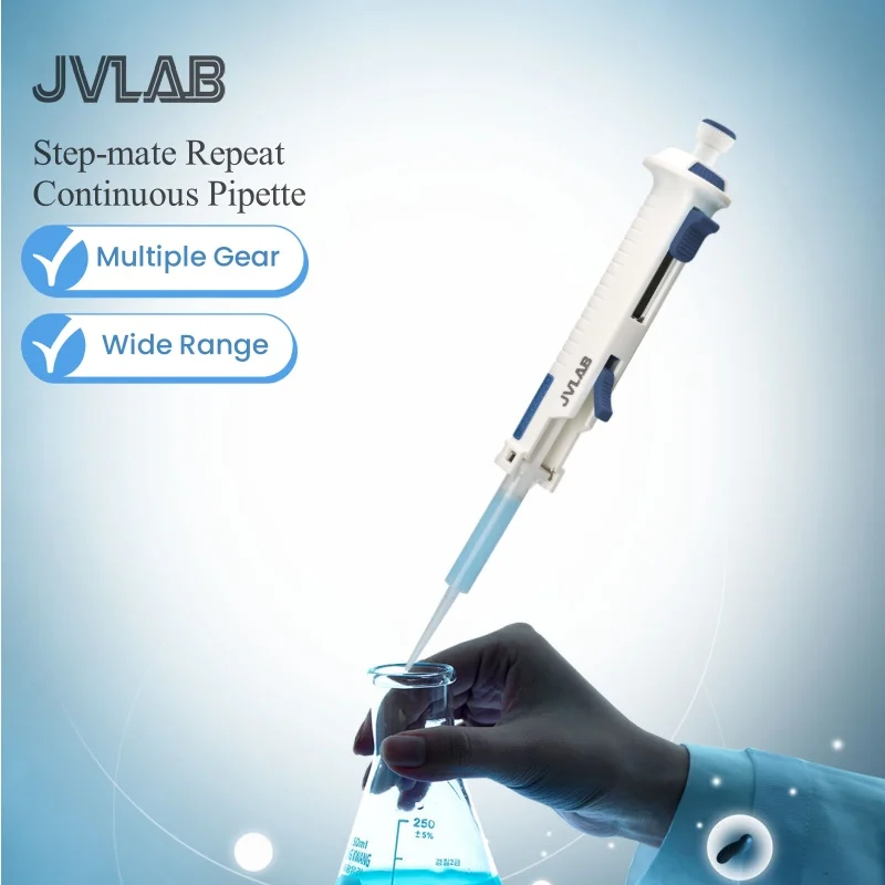 JVLAB Continuous Dispenser Laboratory Pipette Adjustable Manual ...
