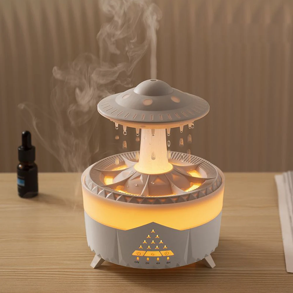 UFO-Water-Drop-Humidifier-350ML-Rain-Cloud-Air-Humidifier-Aromatherapy ...