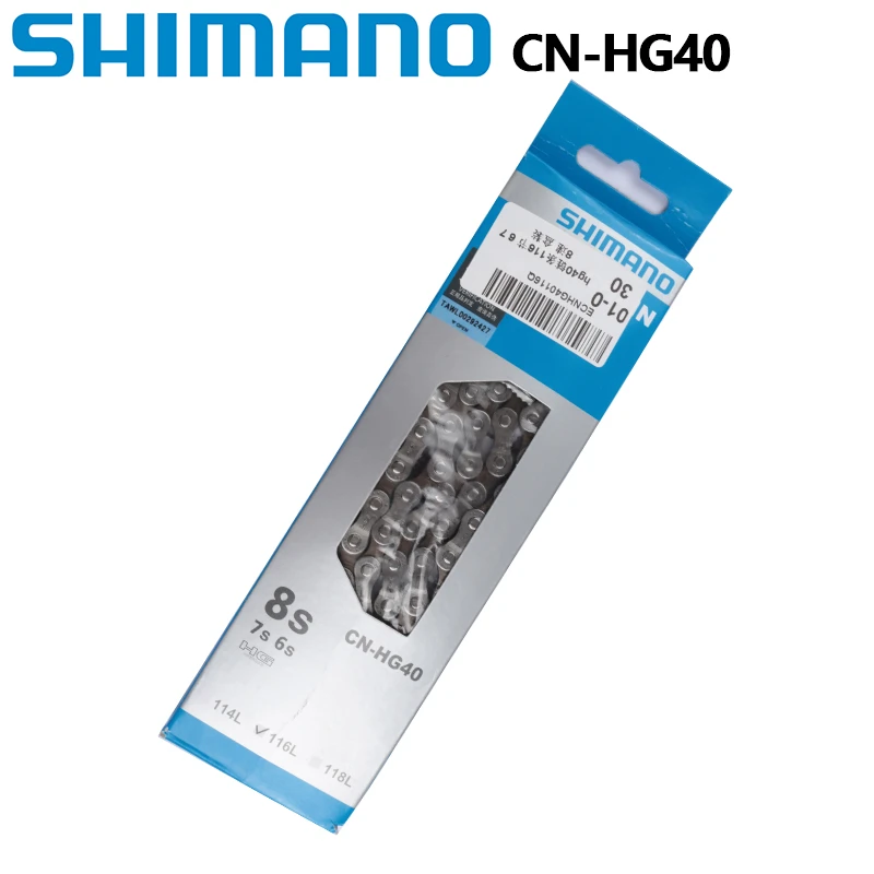 Shimano Cn Hg40 6/7/8 Speed Chain 112l 116l 118l Link For Road Bicycle ...