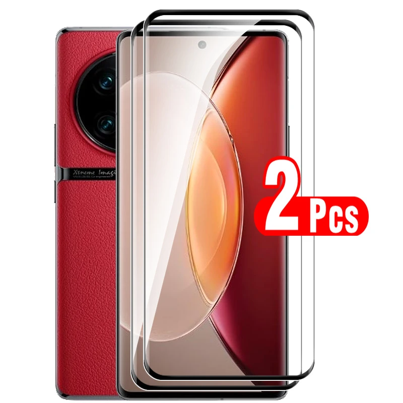 2pcs 9D Curved Protective Glass Case For vivo X90 Pro Plus Pro+ X 90 ...