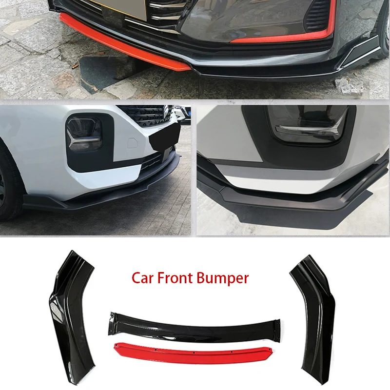 4pcs-Universal-Car-Front-Bumper-Lip-Body-Kit-Spoiler-ABS-Material ...