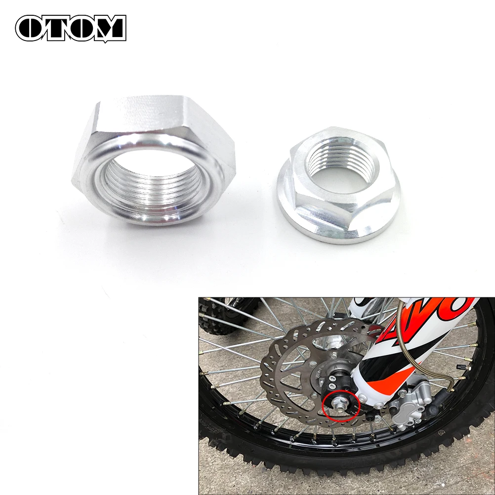 Otom Motorcycle M16 Front M22 Rear Axle Nut 7075 Aluminum Self-locking ...