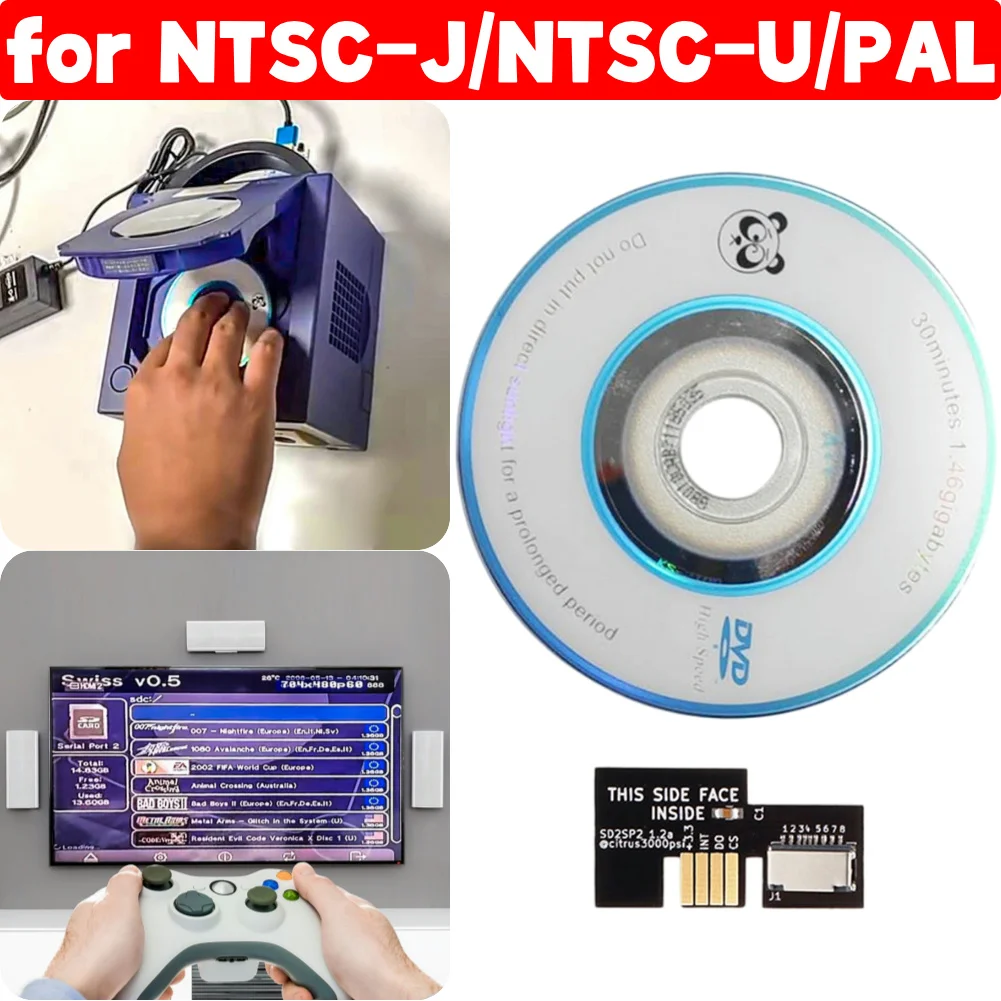 Adaptador-SD2SP2-lector-de-tarjetas-TF-para-Nintendo-Gamecube-Swiss ...