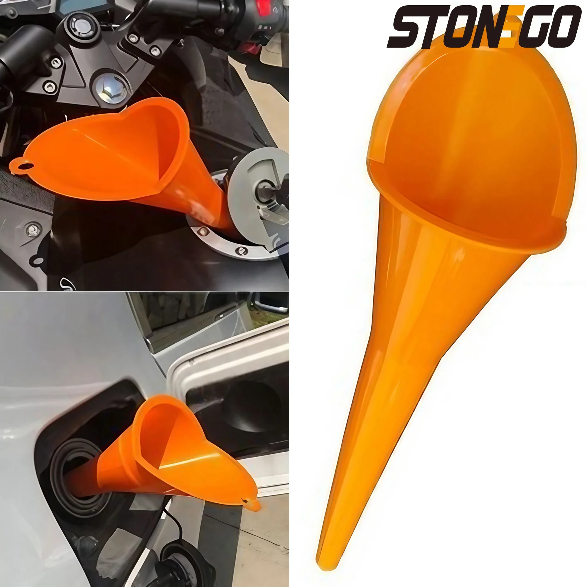STONEGO-Motorcycle-Long-Neck-Plastic-Gasoline-Funnel-Portable ...
