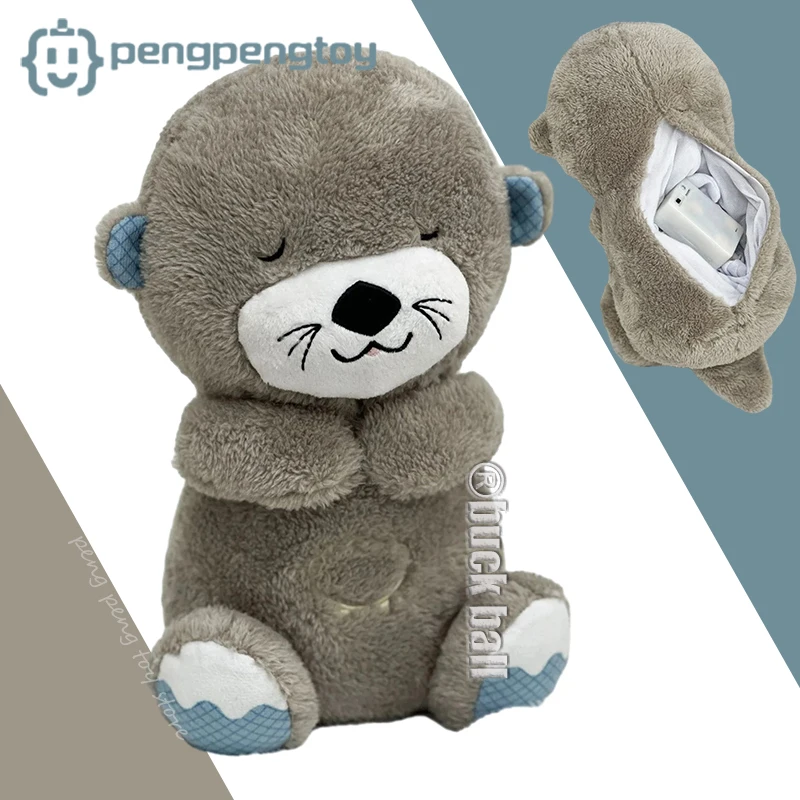 Breathing-Otter-Teddy-Soothe-Baby-Sleeping-Plush-Doll-Stuffed-Animal ...